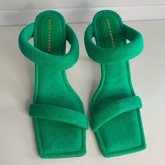 Good American | Shoes | Good American Terry Slip Heel | Poshmark